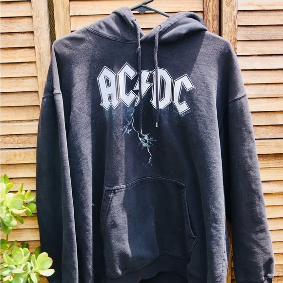 AC/DC | Sweaters | Acdc Black Sweater With Iconic Logo | Poshmark